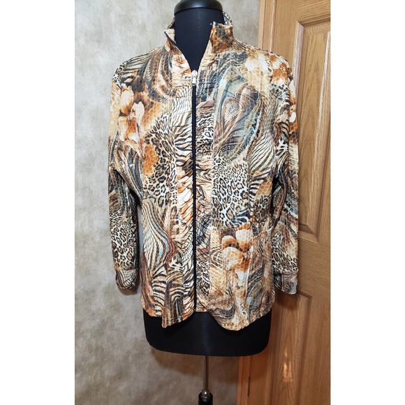 Toni Morgan | Jackets & Coats | Toni Morgan Size Xl Multi Animal Print ...